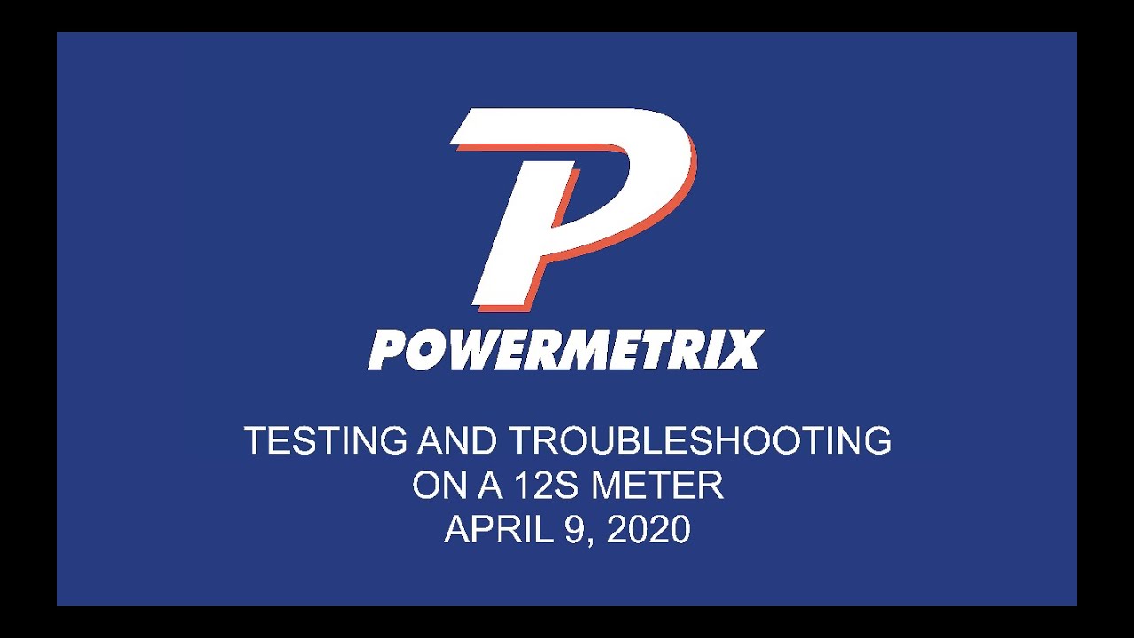 Testing and Troubleshooting on a 12S Meter - YouTube