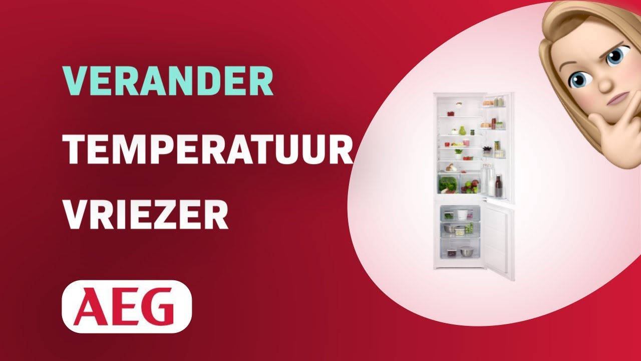 Hoe de Temperatuur Aanpassen van de AEG NSC5S181ES Vriezer - YouTube