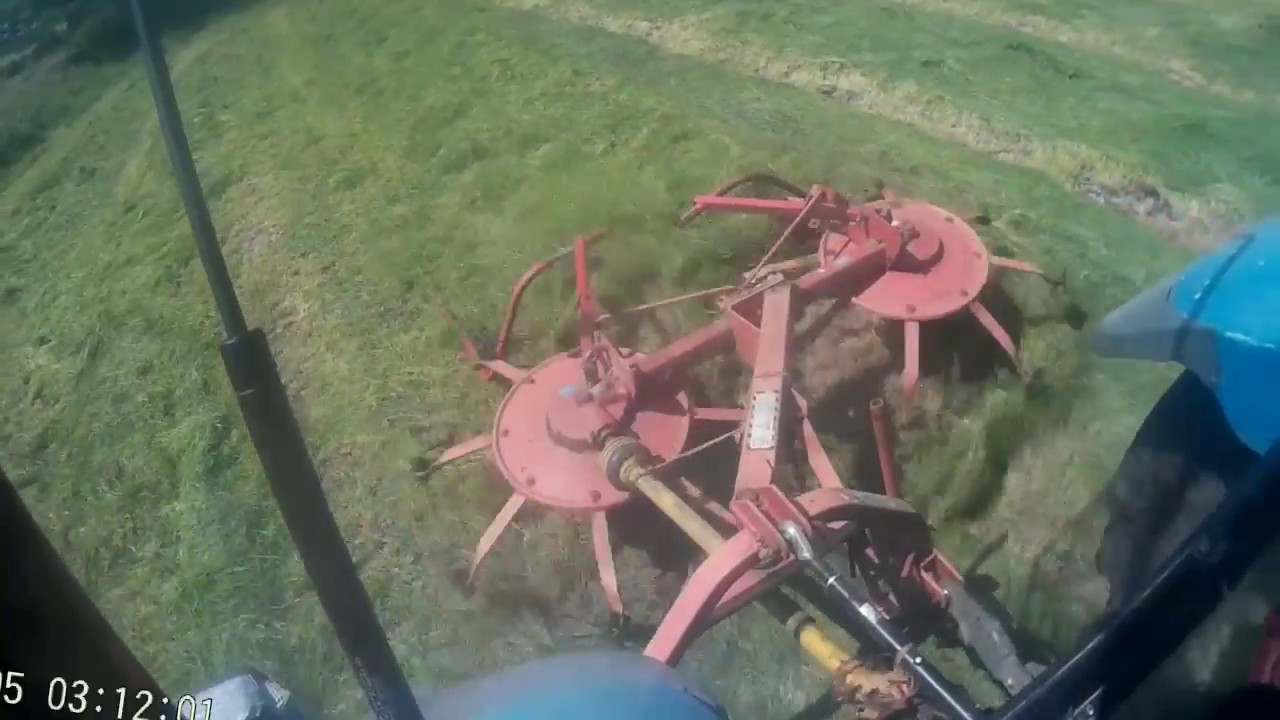 Tedding Silage - YouTube