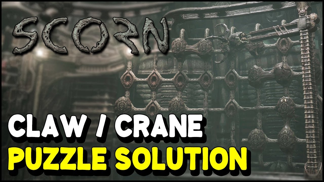 Scorn CLAW / CRANE Puzzle Solution | Act 1 Eggs Grid Puzzle - YouTube