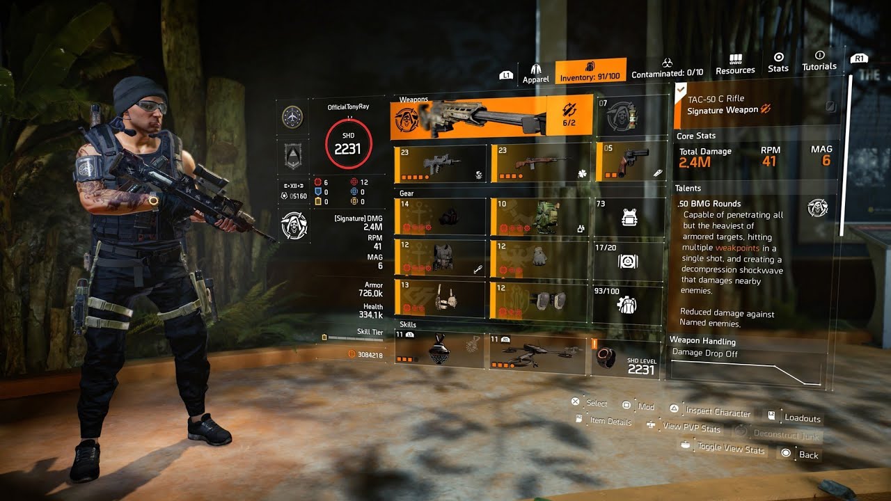 The Division 2 Perfect Glass Cannon All God Rolled PVP & PVE Build ...