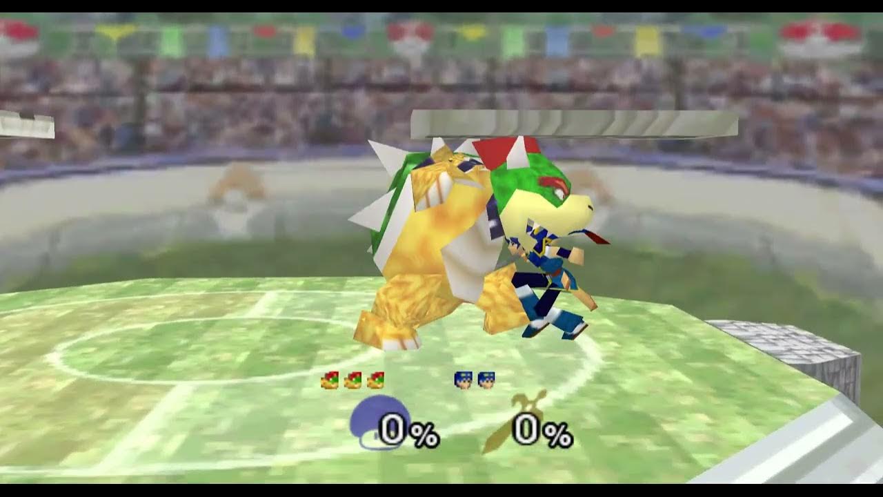 Super Smash Bros 1 Wave 1.5 - Bowser vs Marth no TAS Fast-Paced Edition - YouTube