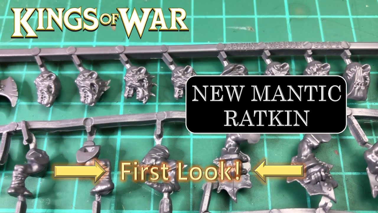 Preview of new Mantic Ratkin hard plastic minis! - YouTube