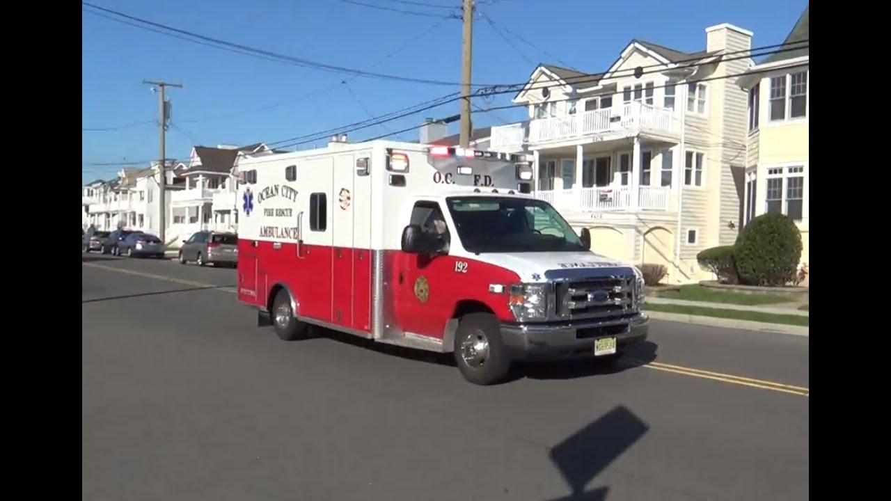 Ocean City NJ Ambulance 2 Responding - YouTube