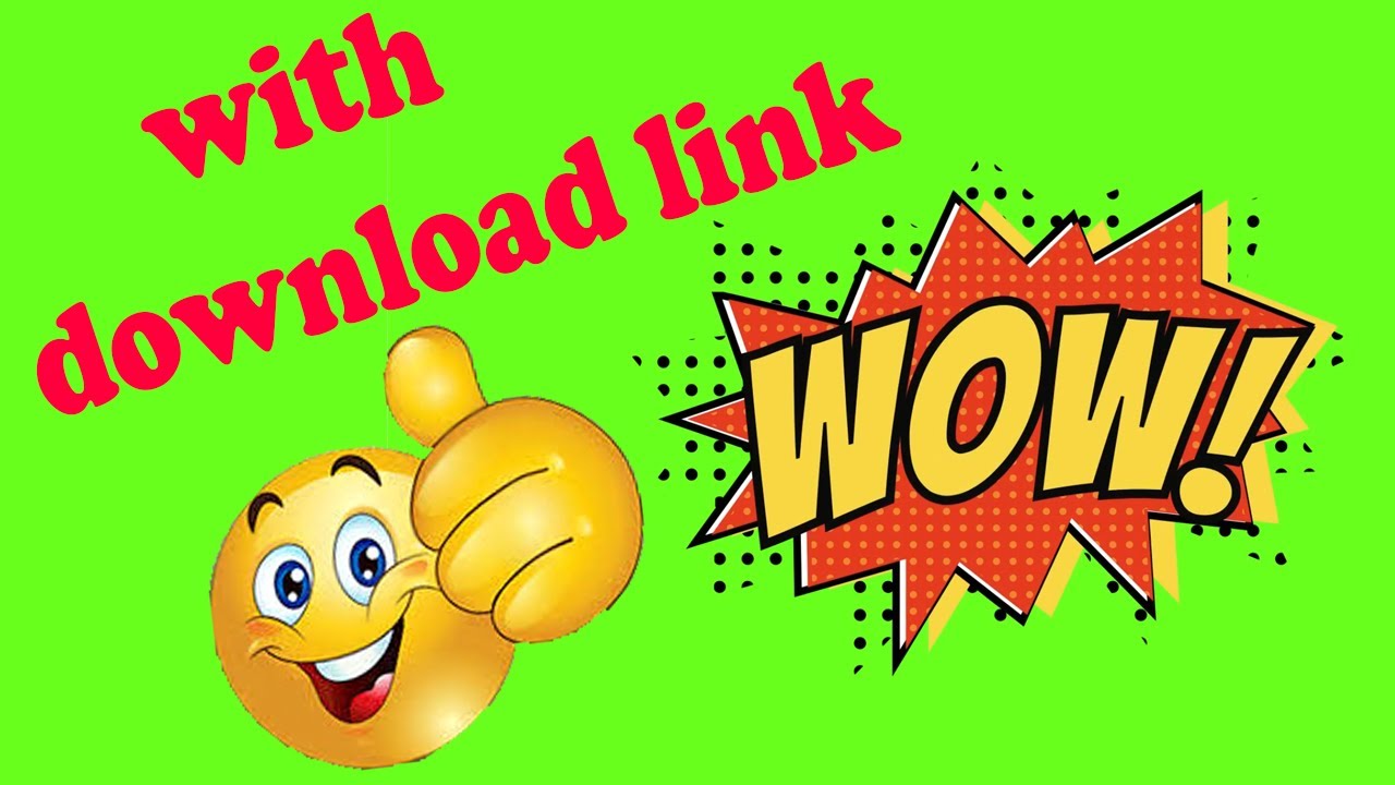 WOW GREEN SCREEN EFFECT FOR EDITING *NO COPYRIGHT* - YouTube