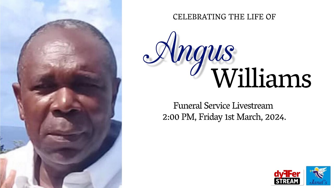 Angus Williams Funeral Service Livestream - YouTube