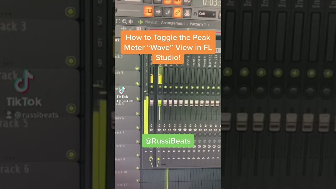 How to Toggle the Peak Meter “Wave” View in FL Studio! #tutorial # ...