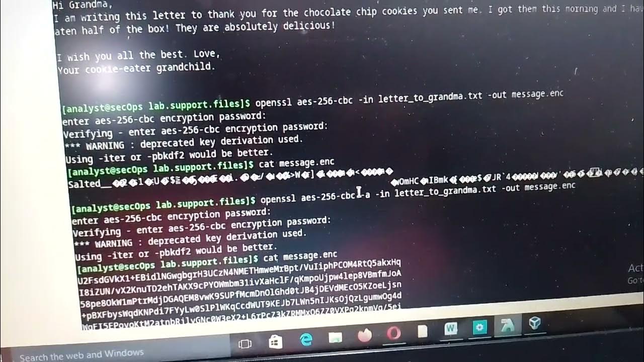 21210 Lab Encrypting And Decrypting Data Using Openssl Youtube