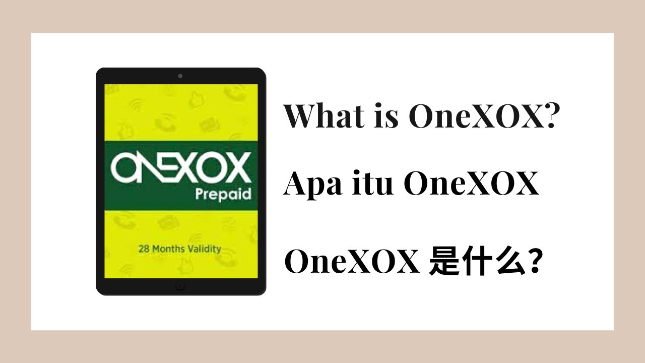 What is OneXOX? Apa itu OneXOX? OneXOX 是什么？ - YouTube
