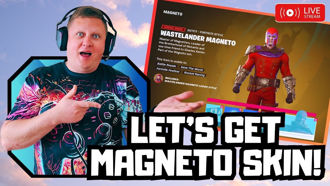 PLAYING FORTNITE AND DOING WASTELANDER MAGNETO QUESTS! LET'S GET ...