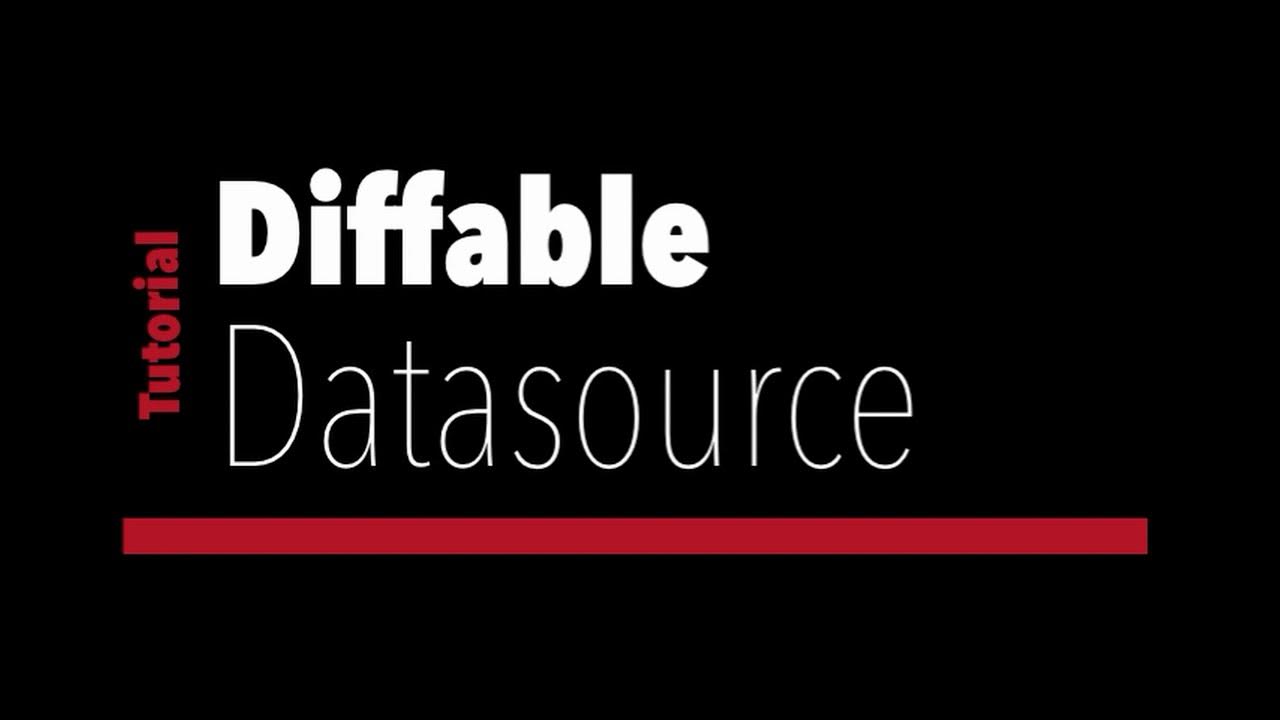 So benutzt man eine Diffable DataSource | Tutorial - YouTube