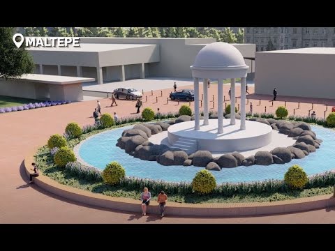 Maltepe'nin Simgesi Bakireler Anıtı Meydanlaşıyor