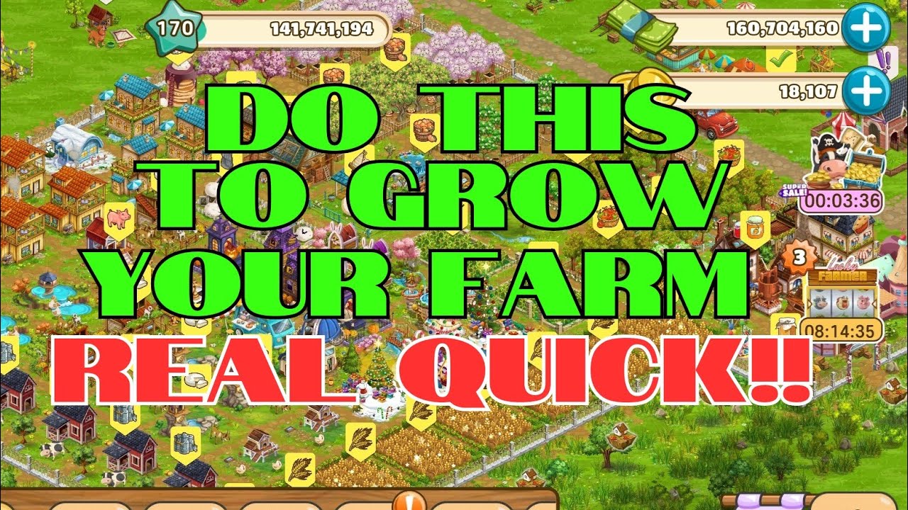BIG FARM MOBILE HARVEST - Do this to grow your farm bigger real quick ...