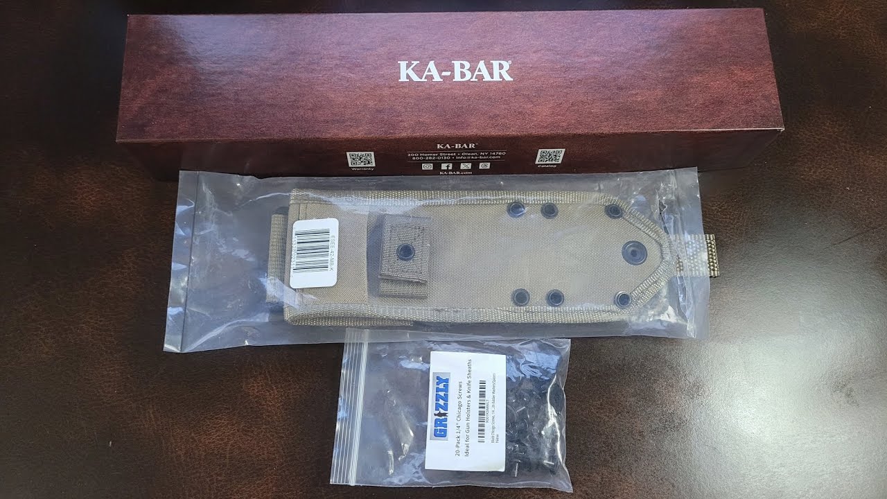 THE SHARPEST EDGE: KA-BAR SLABBY/ESEE 3P/4P MOLLE ADAPTATION - YouTube