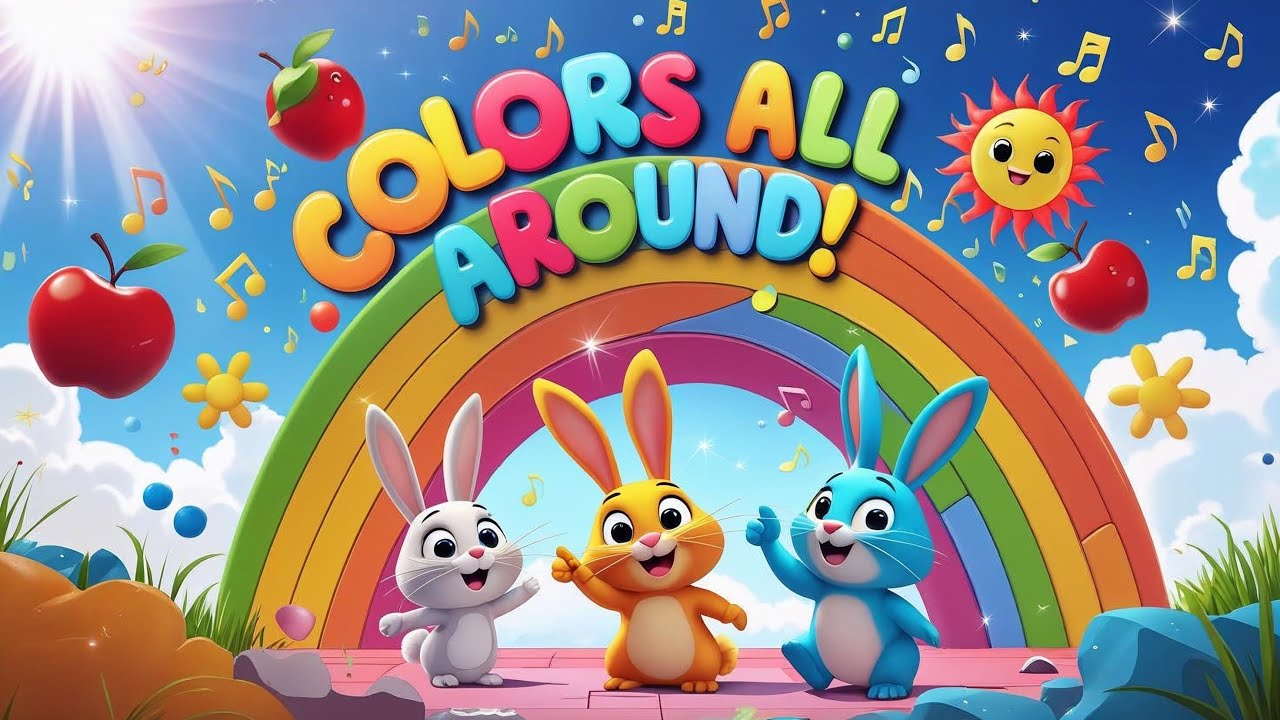 🎨 Colors All Around! | Learn Colors Nursery Rhyme for Kids by ...