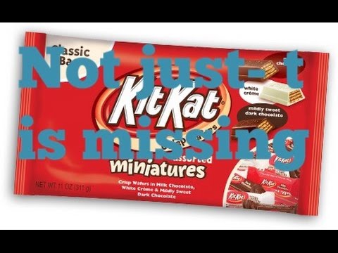 Kit-Kat has changed again now it's the -t- Mandela effect - YouTube