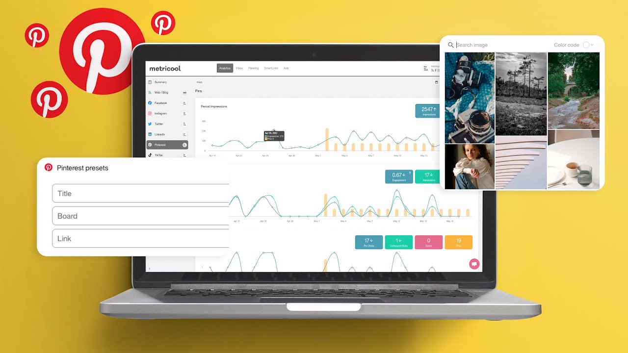Programa Contenido y Analiza tu Estrategia de Pinterest con Metricool ️ ...