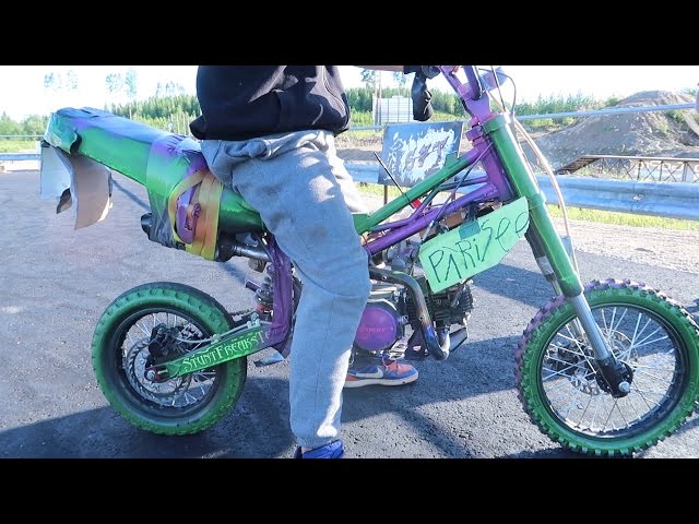 Ugly Mini Bikes Live Fast Eat Trash Possum Riding Vintage Minibike