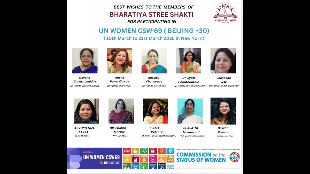 युनाईटेड नेशन्स UN - CSW 69 :महिला सशक्तीकरण में भारतीय स्त्री शक्ति ...