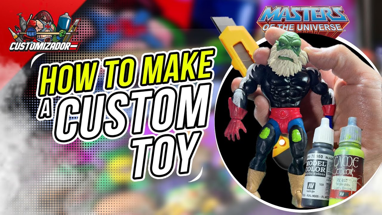 296 - How to make a CUSTOM TOY, tutorial, diy, motu origins - YouTube