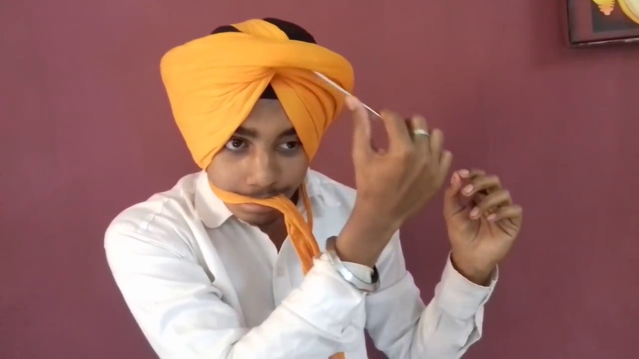 How to tie Turban Morni pagg - YouTube