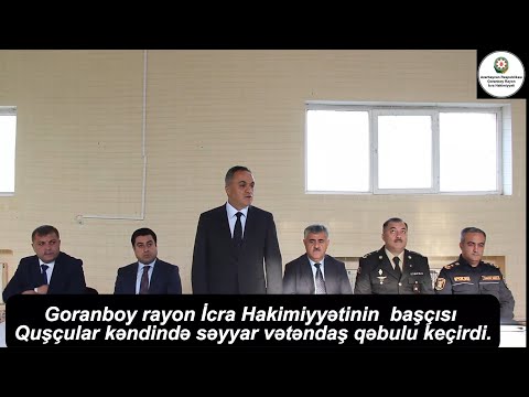 Goranboy rayonunda növbəti səyyar qəbul Quşçular kəndində keçirildi