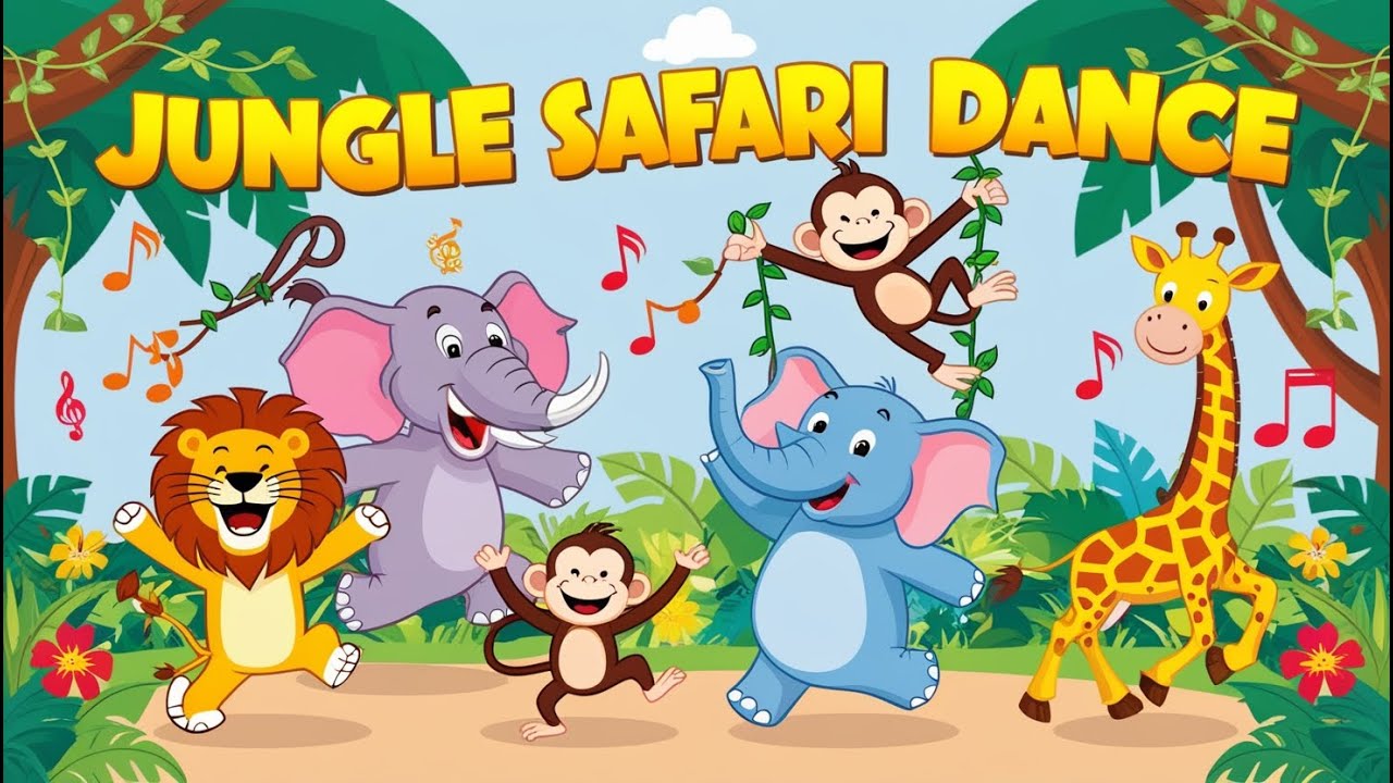 Jungle Safari Dance(Learning Video) "Magical Rhymes: A Fun Cartoon Poem ...