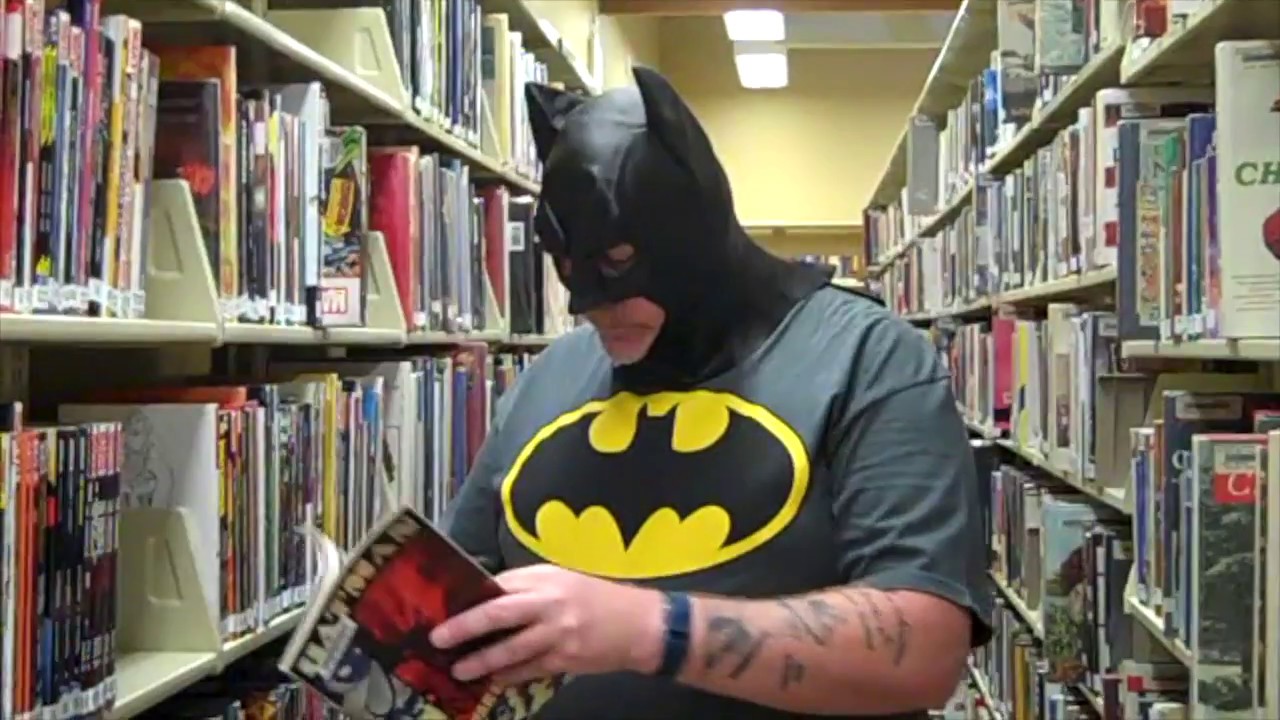Why is Batman at the library? - YouTube