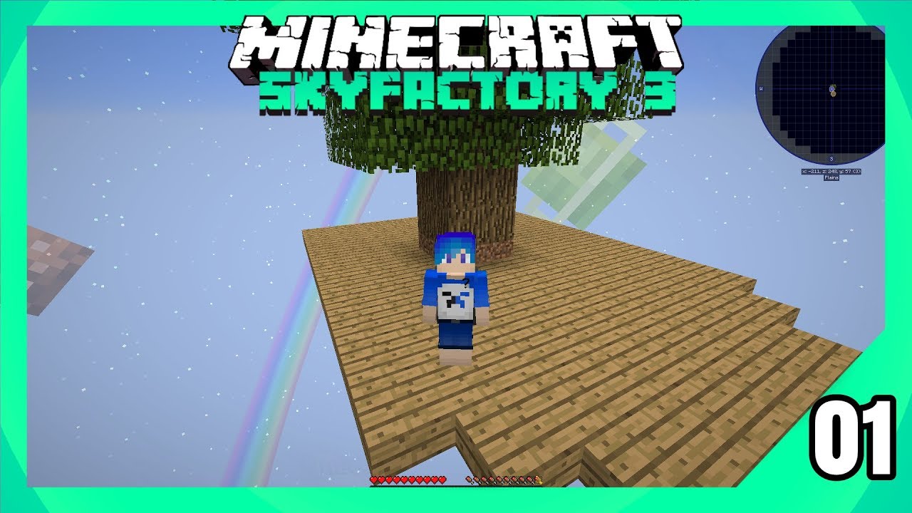 BERTAHAN HIDUP DIATAS LANGIT - Minecraft Skyfactory 3 Indonesia Eps.01 ...