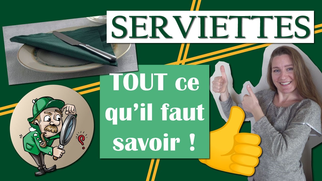 ART de la TABLE et bonnes manières : pliage, placement et manipulation ...