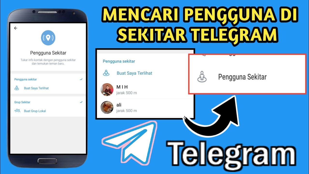 Cara Mencari Pengguna Telegram di Sekitar || Aktifkan Mode di Sekitar Telegram Terbaru 2025 ...