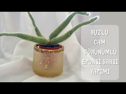 Epoksi Reçineden Mini Saksı Yapıyorum - Mat Kalıp Kullanımı  #resinart #handmade #kendinyap