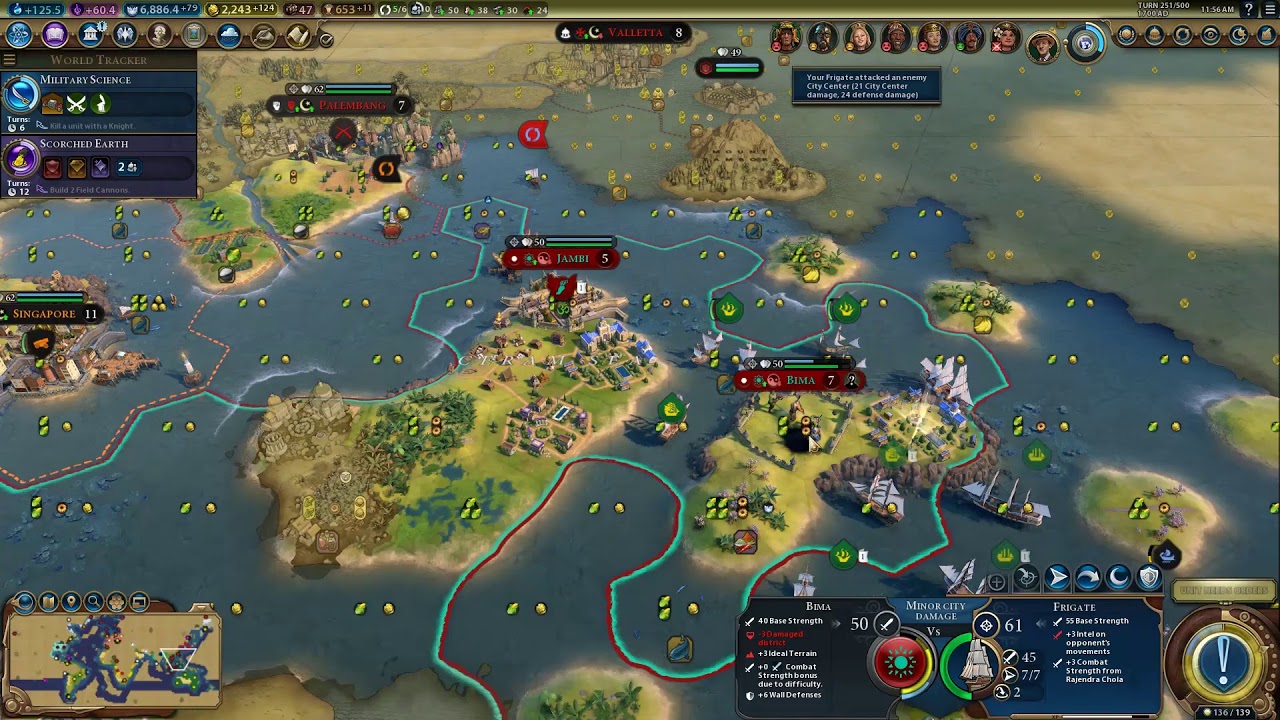 Civilization 6 True Start Location Earth Huge Live Stream Part 2 (25/4 ...