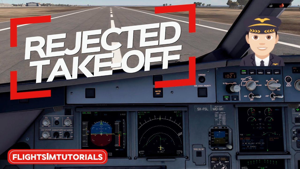 Rejected take-off-procedure explained in 60 seconds. Airbus 320 series ...