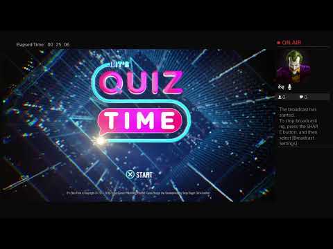 It's Quiz Time Live PS4 Broadcast - YouTube