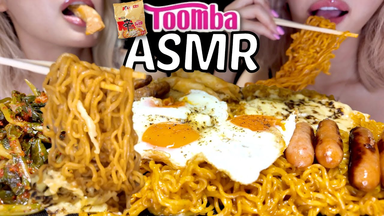 ASMR MUKBANG, SHIN RAMEN TOOMBA Feast🔥 CREAMY & SPICY | 투움바 라면 먹방 ...
