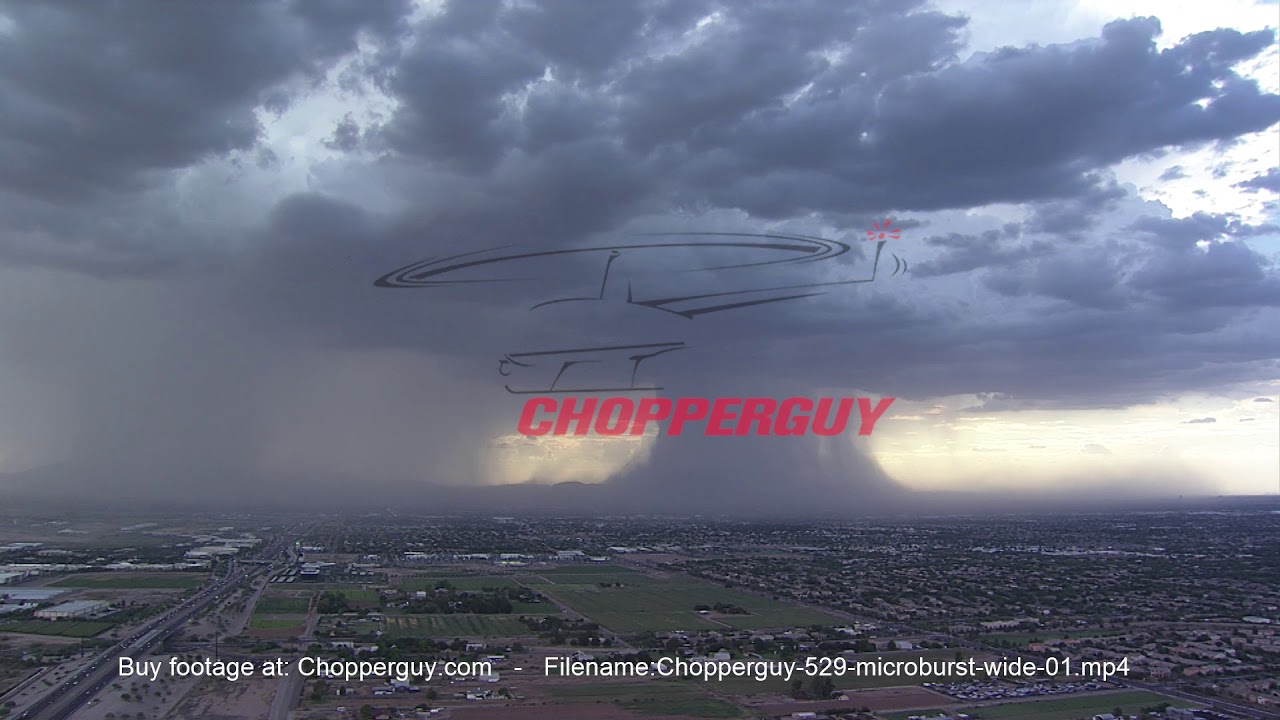 Microburst Aerial Stock Video - YouTube