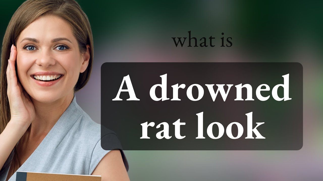 Unraveling Idioms: "Looking Like a Drowned Rat" Explained - YouTube