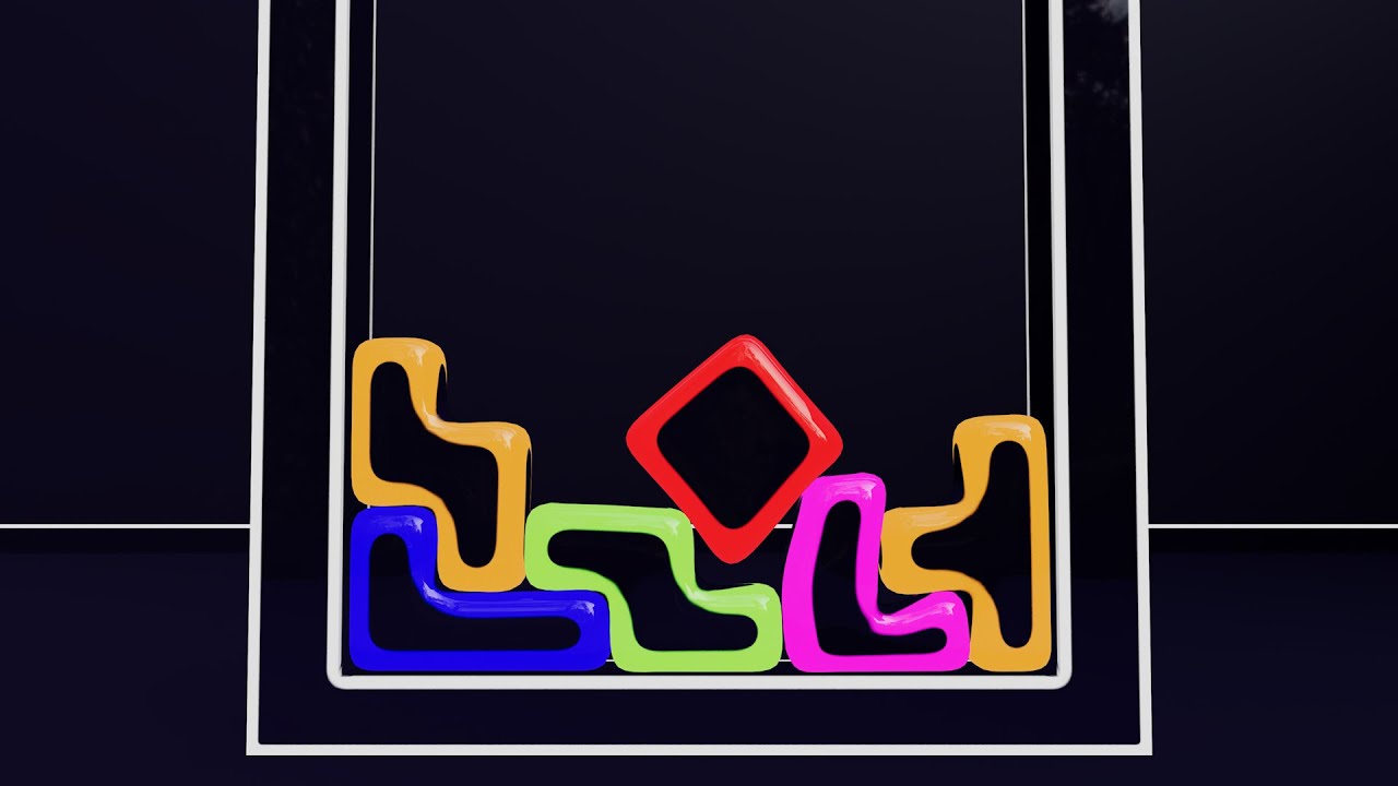 Soft Body Tetris v.19 Neon Colors - YouTube