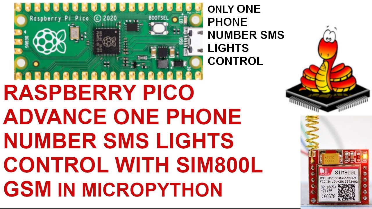 Raspberry pico advanced sms lights control with only one number in ...