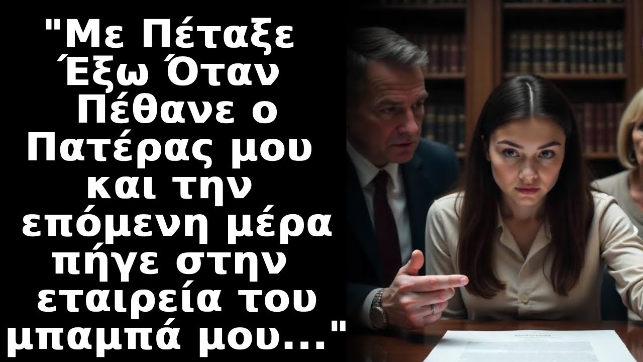 Η ΜΑΝΑ μου με πέταξε έξω από το σπίτι όταν πέθανε ο μπαμπάς,αλλά δεν ...