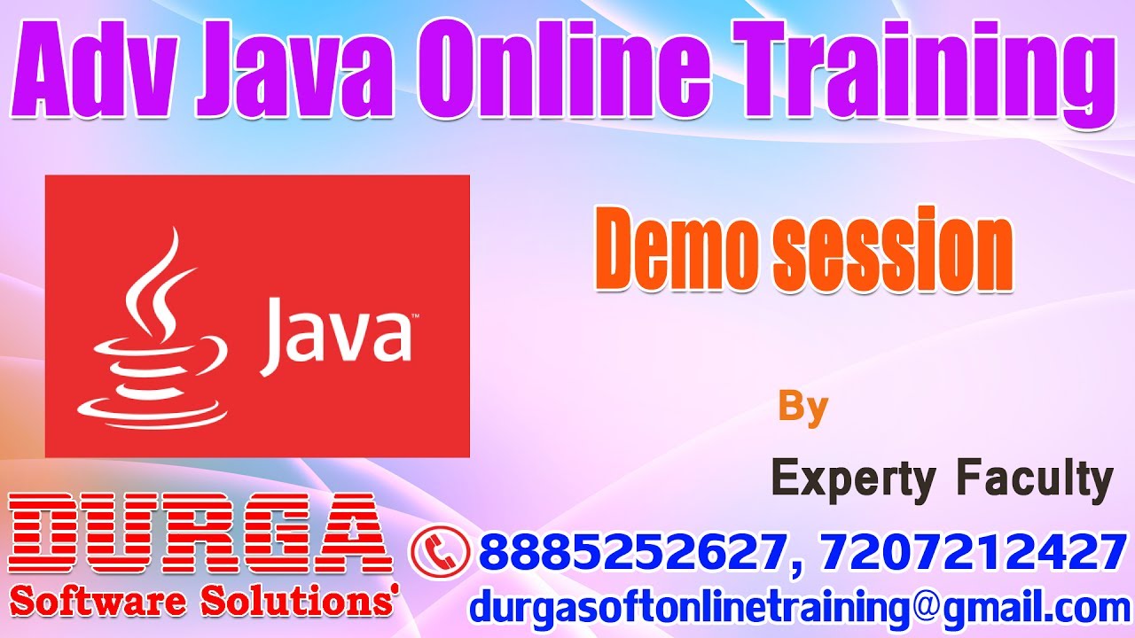 Demo on Adv Java online training in DURGASOFT by Expert Faculty ...