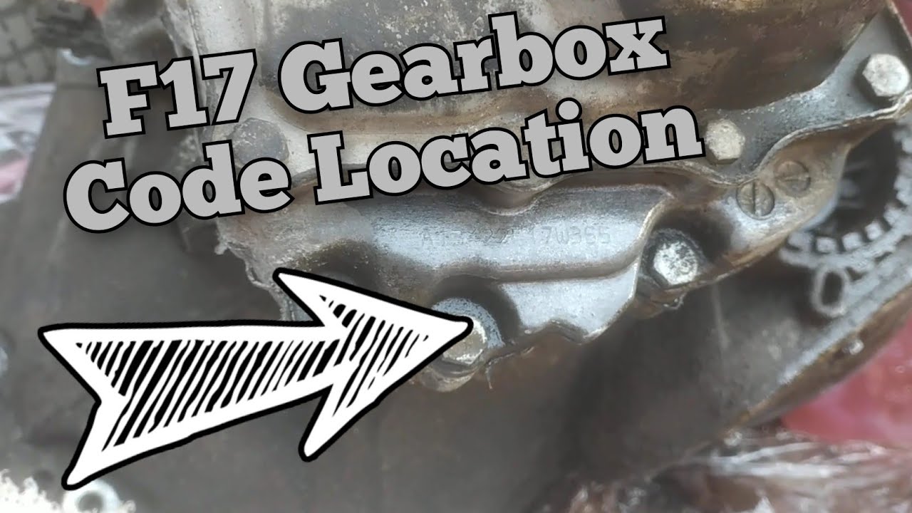 F17 GM Gearbox code number location - YouTube