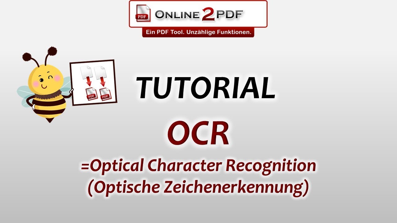 Tutorial: OCR (Optische Zeichnerkennung) - YouTube