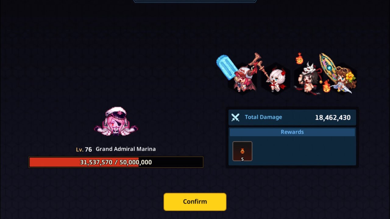 Guardian Tales Raid - Marina Lvl 76 - 18.4m - Basic Melee Team - YouTube