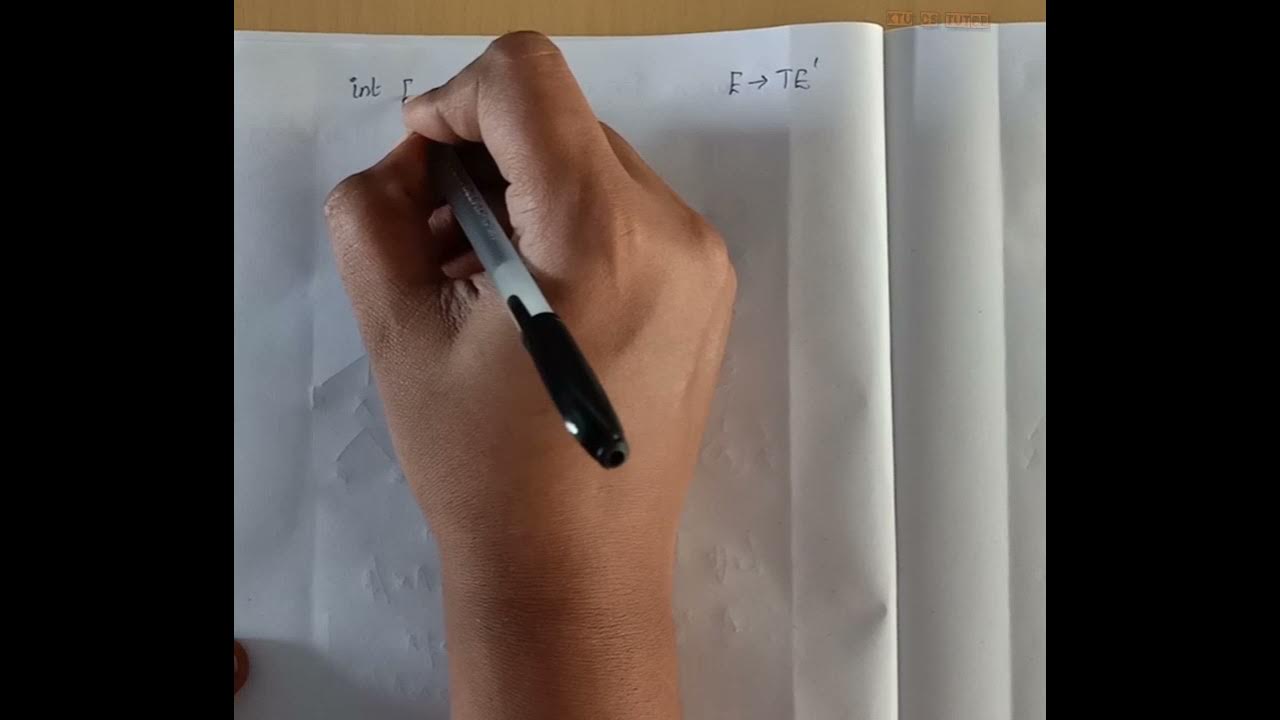 KTU CS431 Compiler Design lab|Implementation of Recursive Descent Parser - YouTube