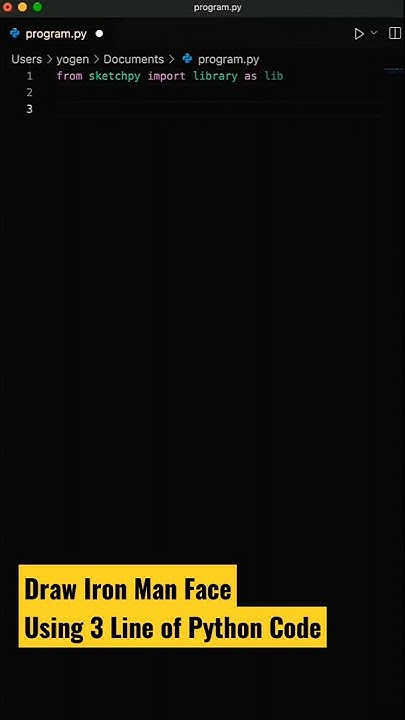 Draw Iron Man Face by Python Code 😍 - YouTube