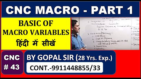 CNC MACRO PROGRAMMING - YouTube