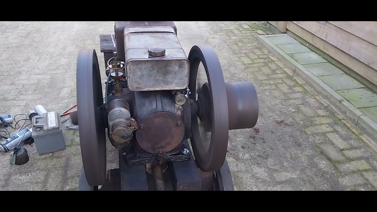 Deutz MA216 1925 benzin standmotor stationairmotor 2de startversuch ...