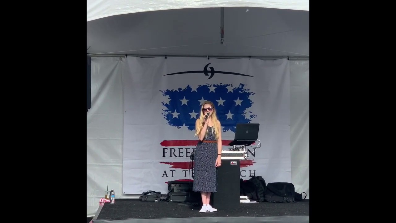 Mia Baron sings National Anthem at Ladera Ranch Freedom Run July 4 ...